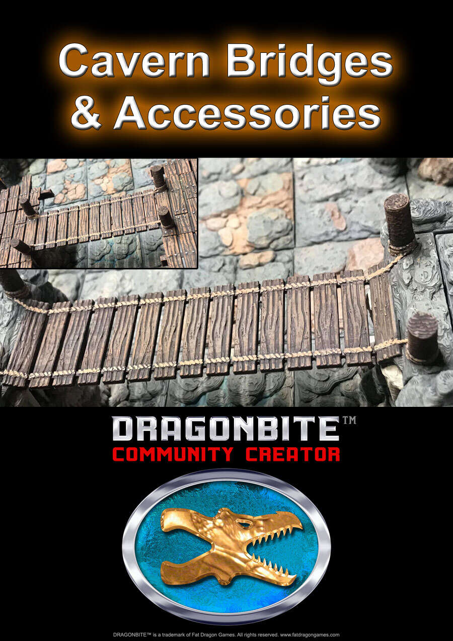 Cavern Bridges & Accessories - Fat Dragon Games | DragonBite | DriveThruRPG