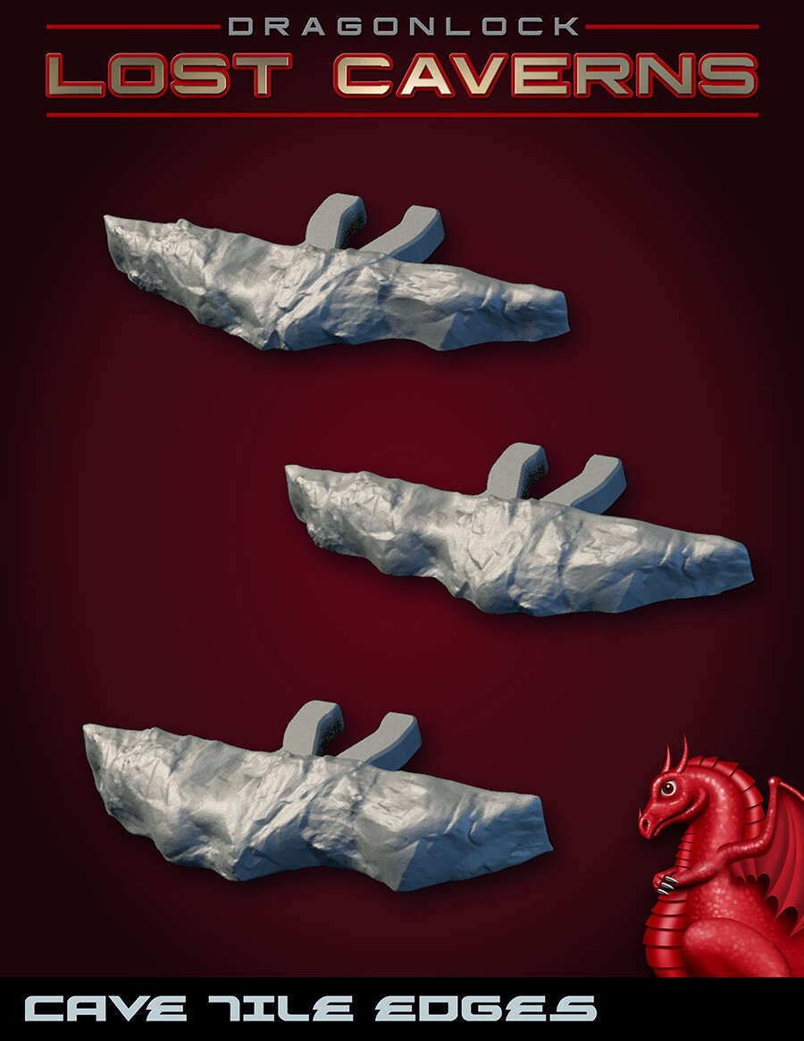DRAGONLOCK Lost Caverns: Cave Tile Edges - Fat Dragon Games ...