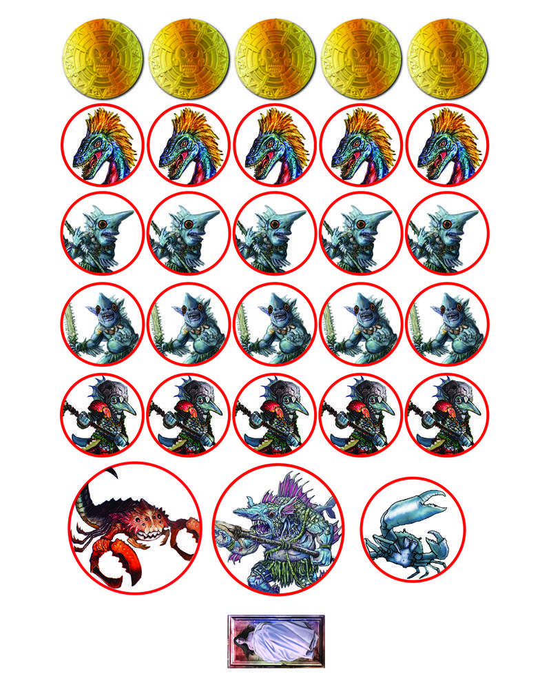 Stygian Depths Printed Markers - AntiMatter Games | DriveThruRPG