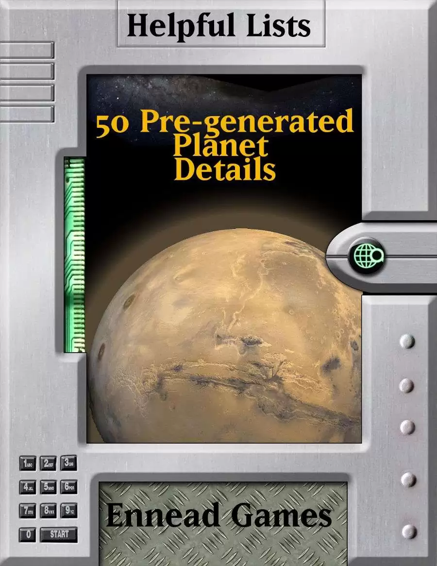 50 Pre-generated Planet Details - Ennead Games | Kits & Supplements ...