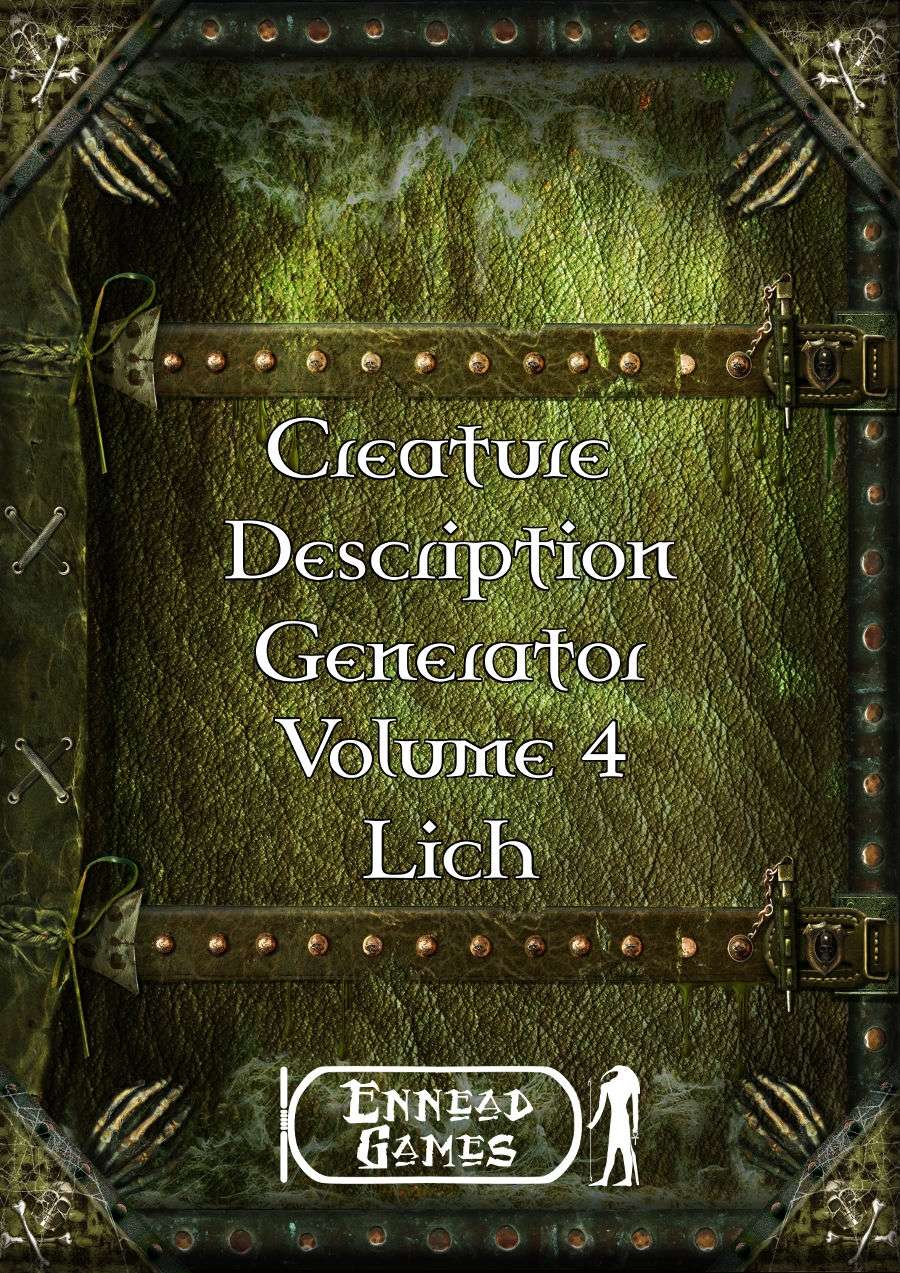 Creature Description Generator Volume 4 - Lich - Ennead Games ...