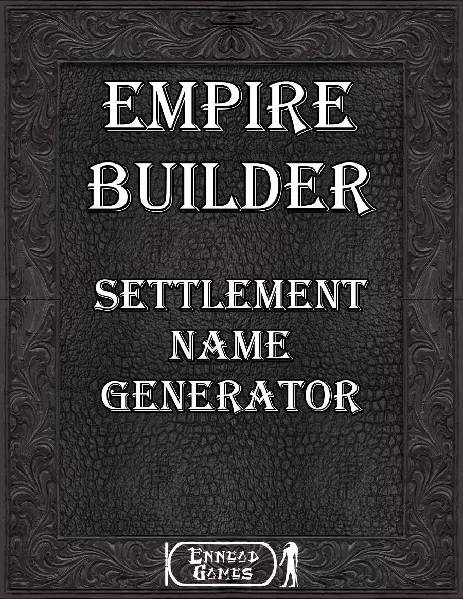 Empire Builder - Settlement Name Generator - Ennead Games | Empire ...
