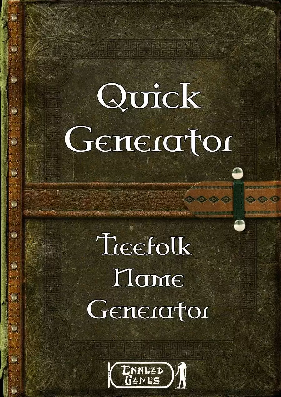 Quick Generator - Treefolk Name Generator - Ennead Games | Quick Gens | DriveThruRPG