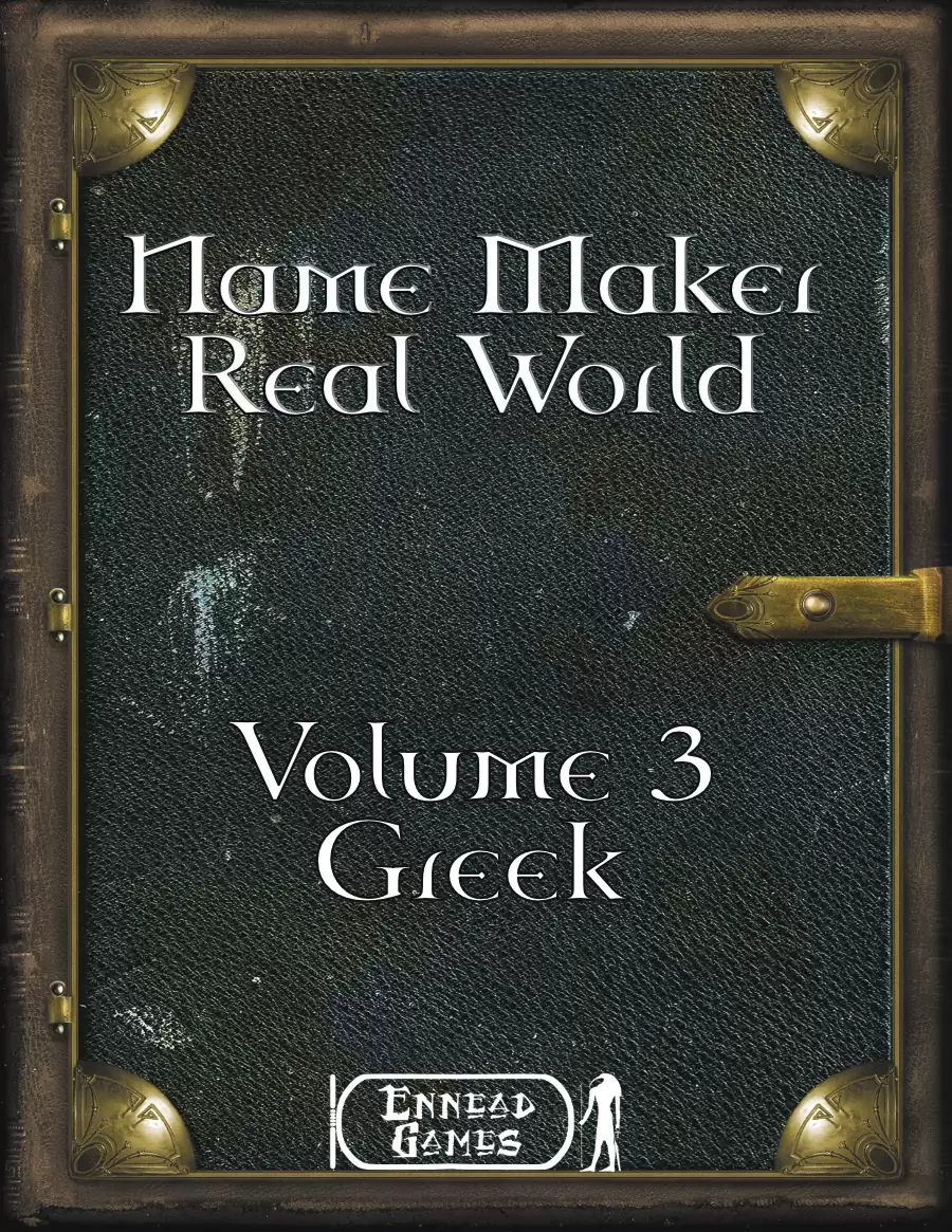 Name Maker Real World Volume 3 - Greek - Ennead Games | Name Makers ...