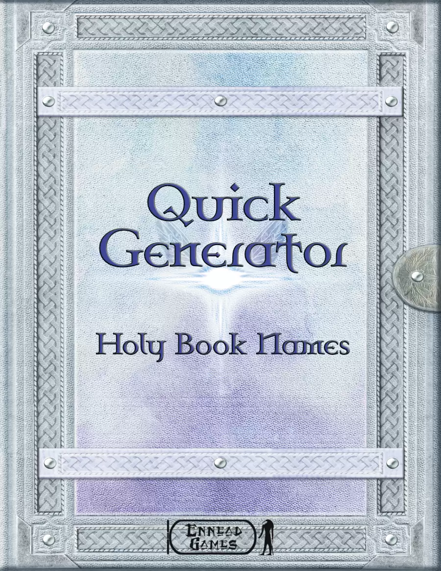 Quick Generator - Holy Book Name - Ennead Games | Quick Gens | DriveThruRPG