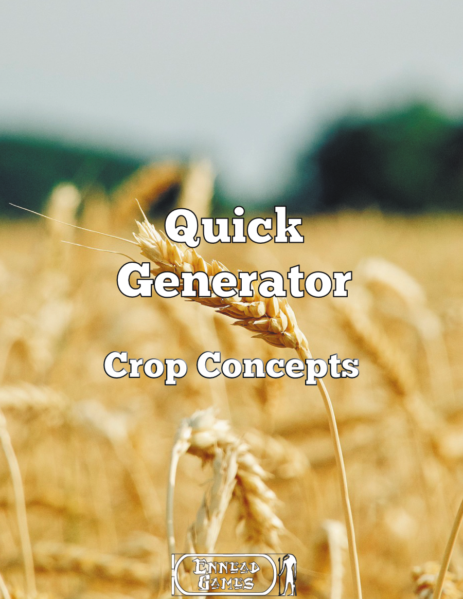 Quick Generator - Crop Concepts - Ennead Games | Quick Gens | DriveThruRPG
