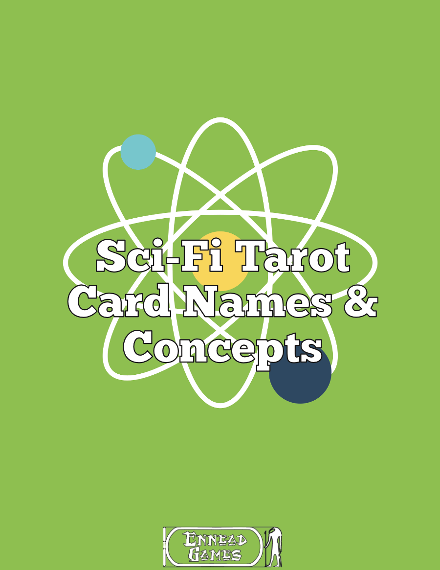 Sci-Fi Tarot Card Names & Concepts - Ennead Games | Generators Sci-Fi | DriveThruRPG