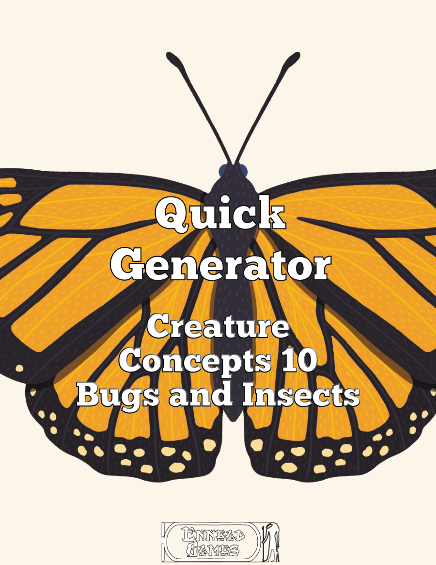 Quick Generator Creature Concepts 10 Bugs and Insects - Ennead Games ...