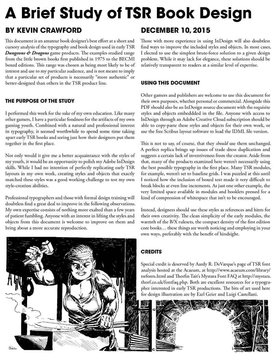 A Brief Study of TSR Book Design - Sine Nomine Publishing | DriveThruRPG