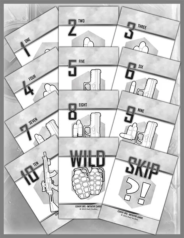 Covert Ops - Initiative Cards - DwD Studios | Covert Ops | DriveThruRPG