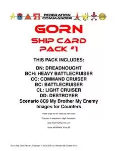 Federation Commander: Gorn Ship Card Pack #1 - Amarillo Design Bureau ...