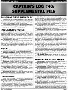 Captain's Log #40 Supplement - Amarillo Design Bureau | Captain's Log ...
