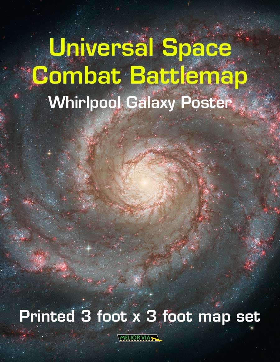 Universal Space Combat Battlemap - Far Away Galaxy Poster - Melior Via ...