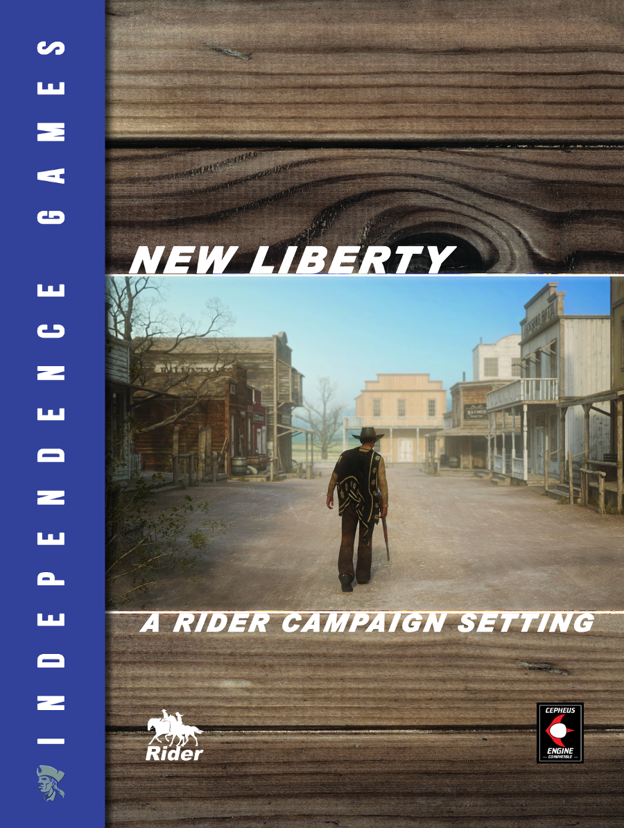 New Liberty - Independence Games | Rider | DriveThruRPG