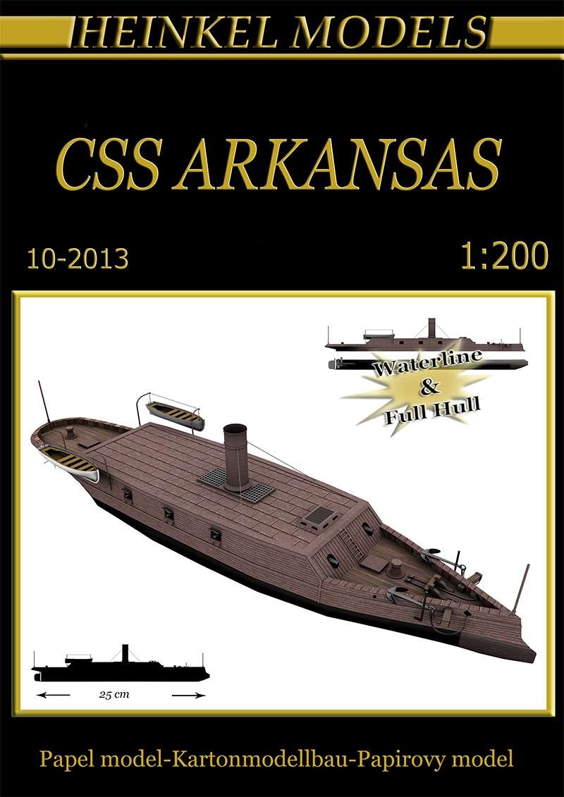 1/200 CSS Arkansas Paper Model - Heinkel Models | DriveThruRPG