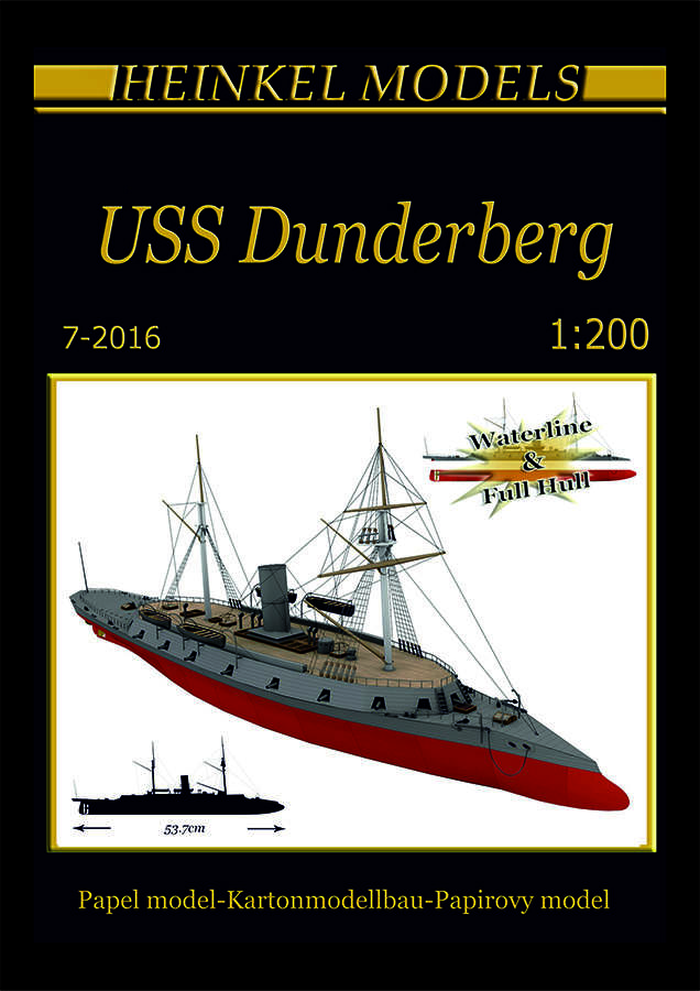 1/200 USS Dunderberg - Ironclad - Paper Model - Heinkel Models ...