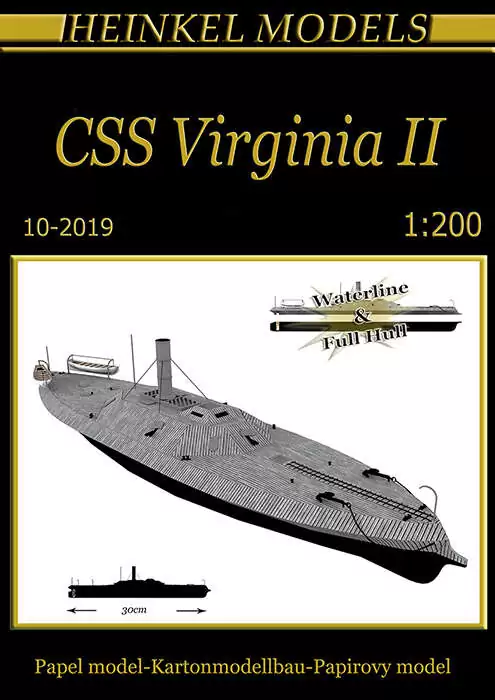 1/200 CSS Virginia II - Paper Model - Heinkel Models | DriveThruRPG