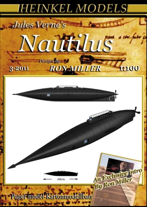 1/100 Jules Verne Nautilus Paper Model - Heinkel Models | DriveThruRPG