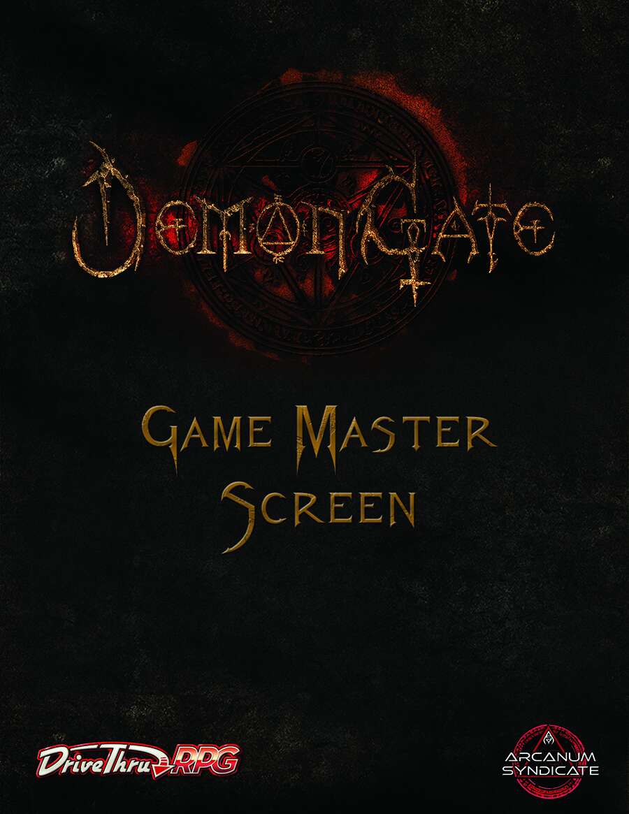 Demon Gate: Game Master Screen - Arcanum Syndicate | Demon Gate ...