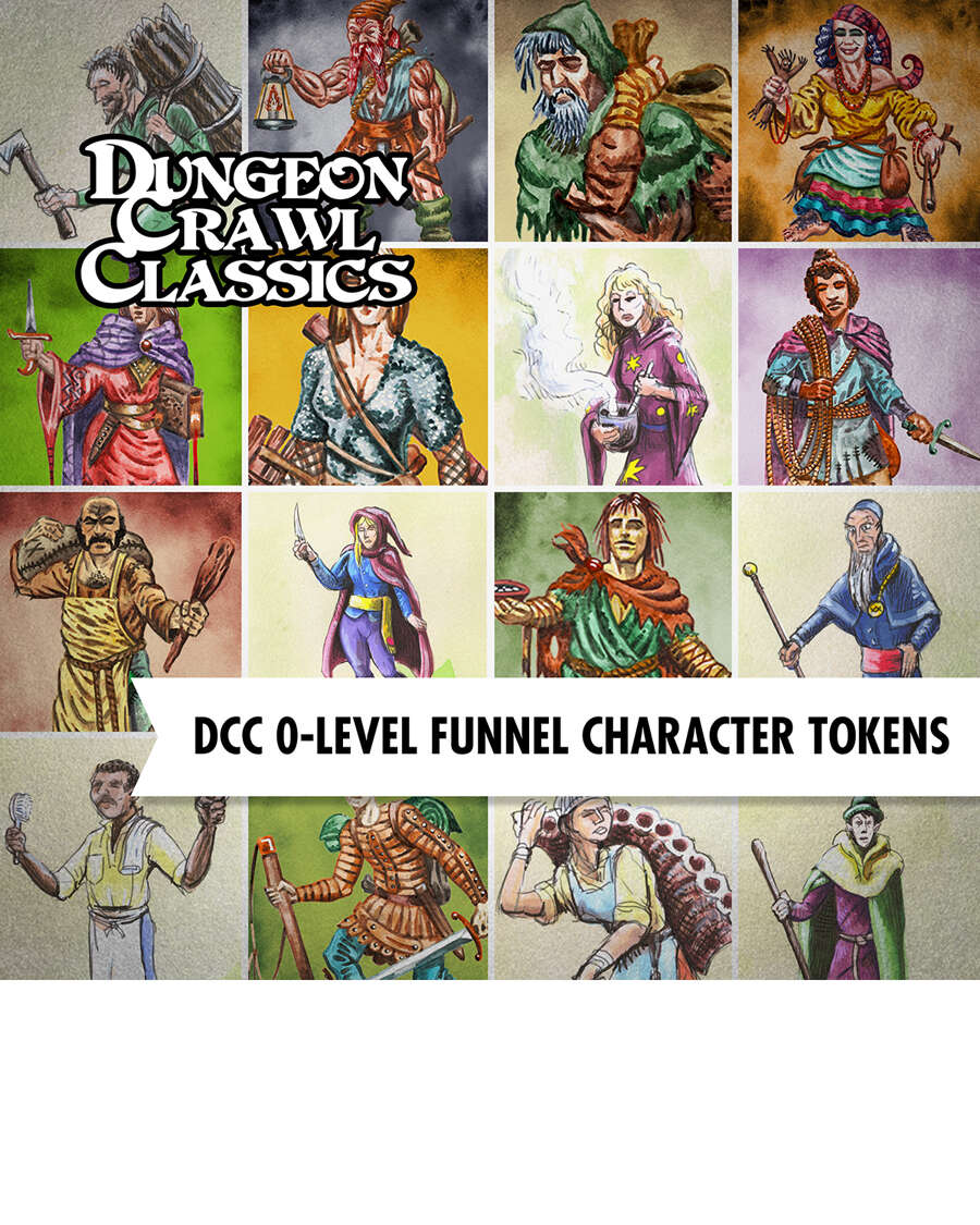 VTT Character Token Pack: DCC 0-Level Funnel Character Token Pack ...