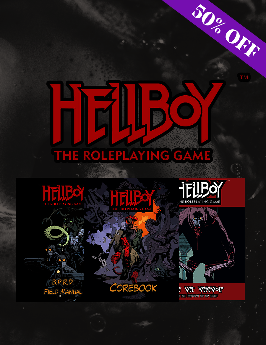 Hellboy RPG Collection [BUNDLE] - Nightfall Games | Hellboy RPG ...