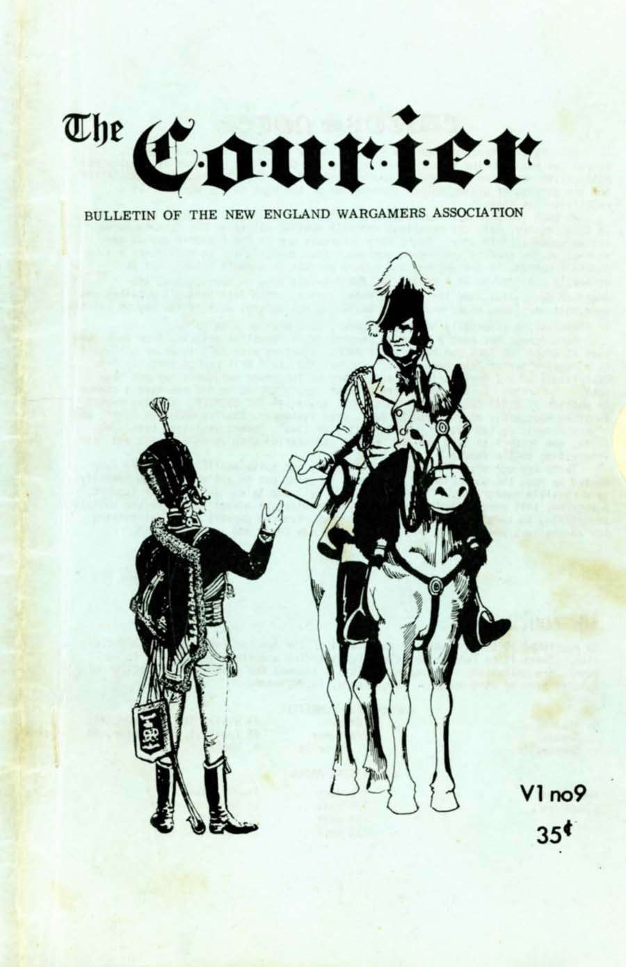 The Courier: Bulletin of the New England Wargamers Association V1 #9 ...
