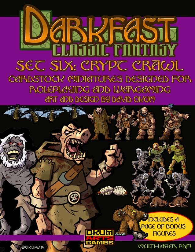 Darkfast Classic Fantasy Set Six: Crypt Crawl - Okumarts Games | Darkfast Classic Fantasy ...