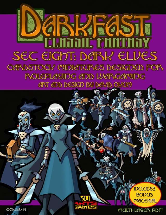 Darkfast Classic Fantasy Set Eight: Dark Elves - Okumarts Games ...