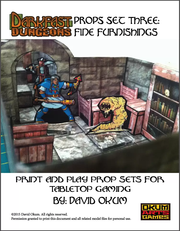 Darkfast Dungeons Props Set Three: Fine Furnishings - Okumarts Games ...