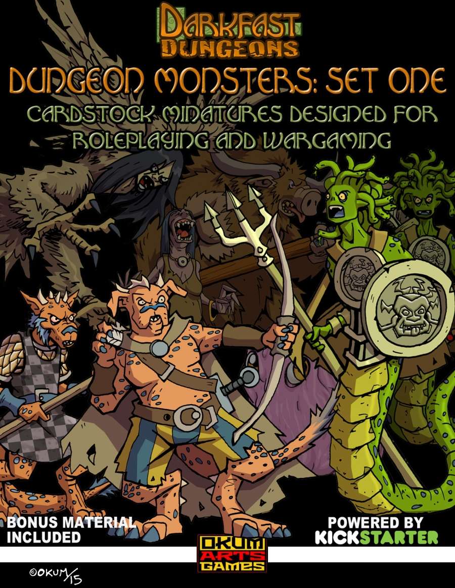 Darkfast Dungeons: Dungeon Monsters Set One - Okumarts Games | Darkfast ...