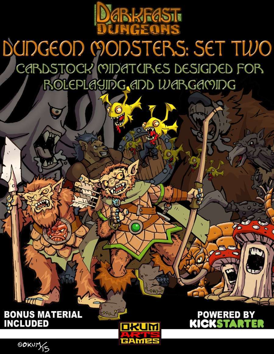 Darkfast Dungeons: Dungeon Monsters Set Two - Okumarts Games | Darkfast ...