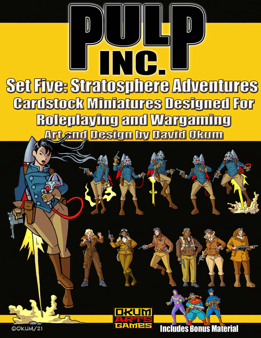 Pulp Inc. Set Five: Stratosphere Adventures - Okumarts Games | Pulp Inc ...