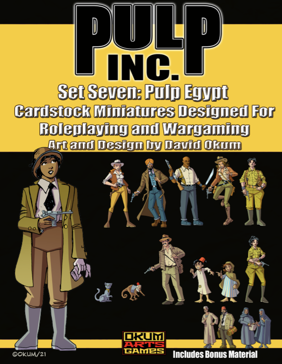 Pulp Inc. Set Seven: Pulp Egypt - Okumarts Games | Pulp Inc. | DriveThruRPG