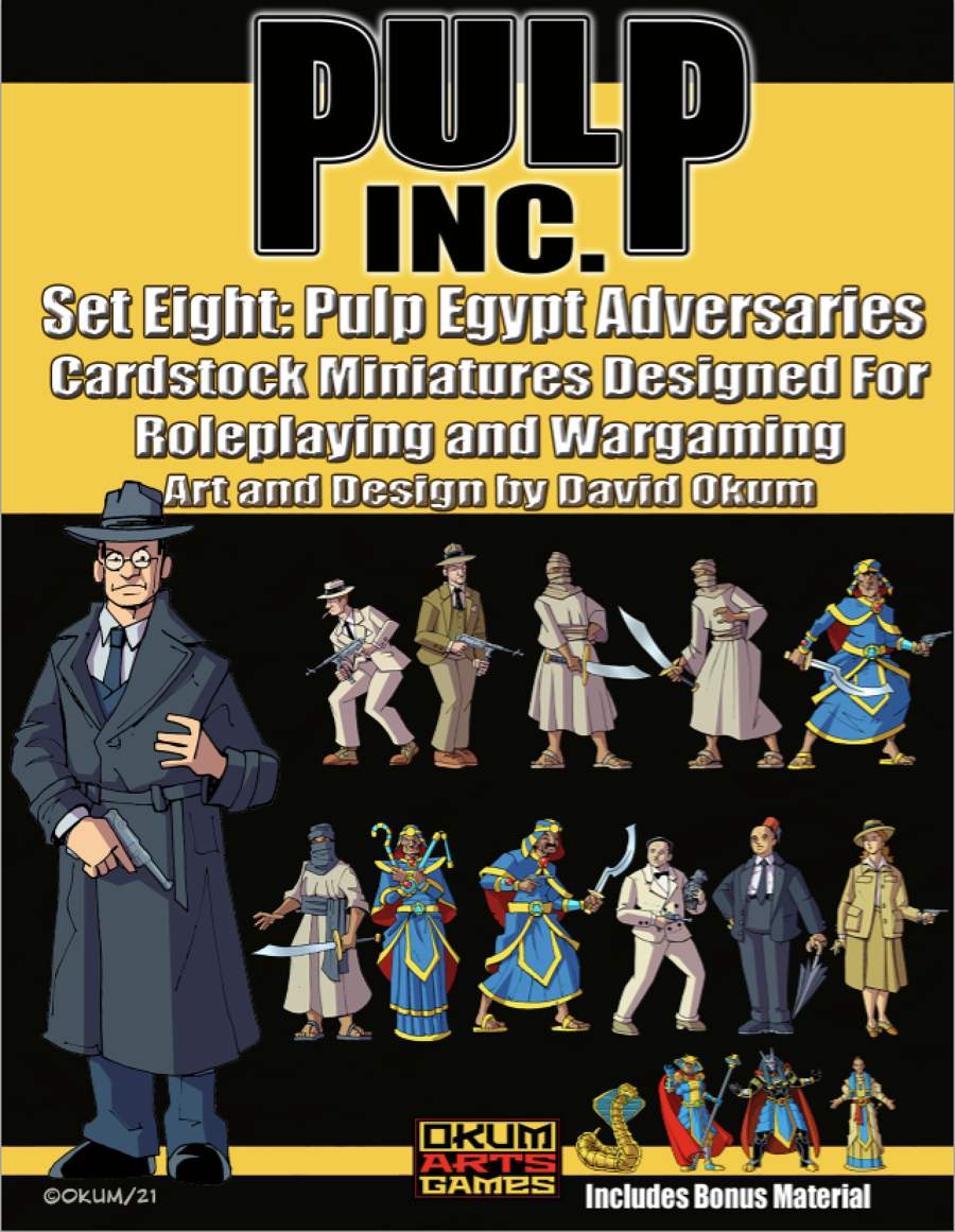 Pulp Inc. Set Eight: Pulp Egypt Adversaries - Okumarts Games | Pulp Inc ...