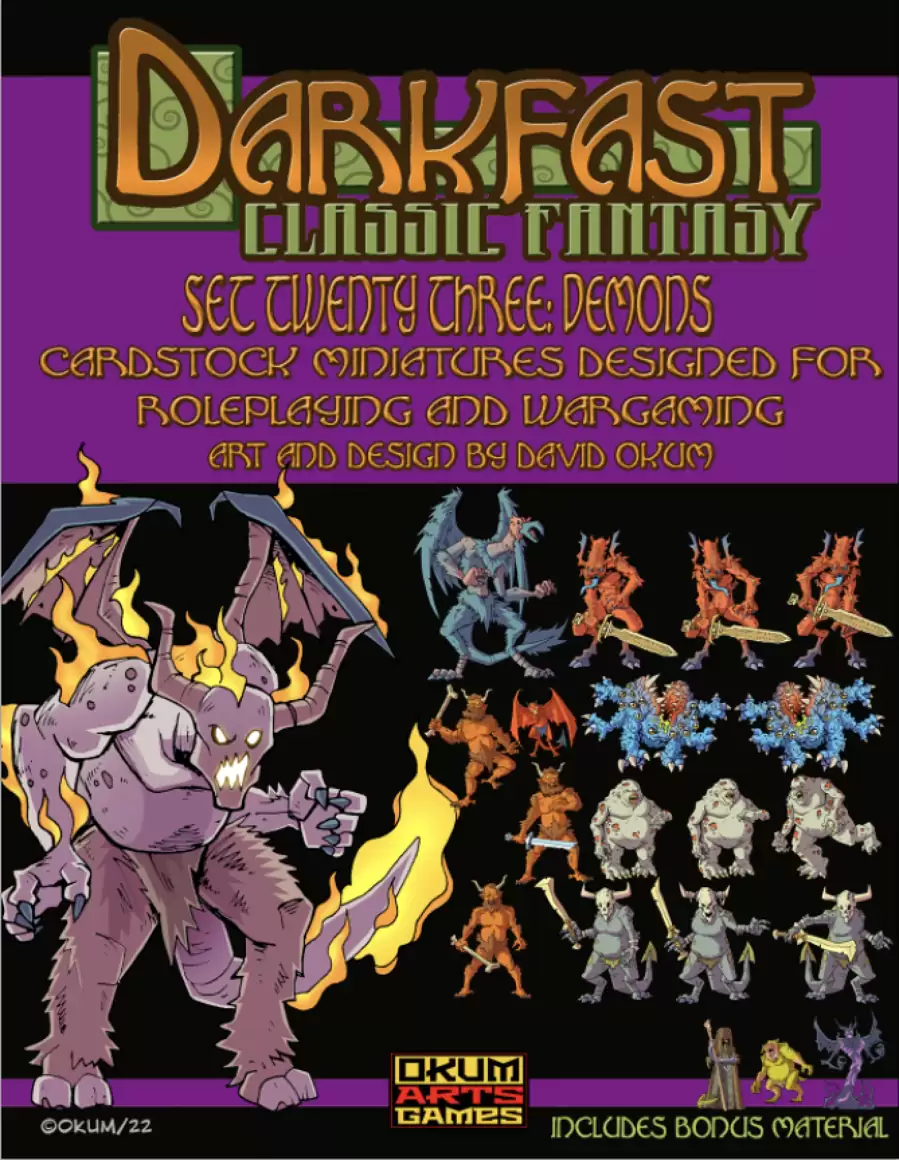 Darkfast Classic Fantasy Set Twenty Three: Demons - Okumarts Games ...