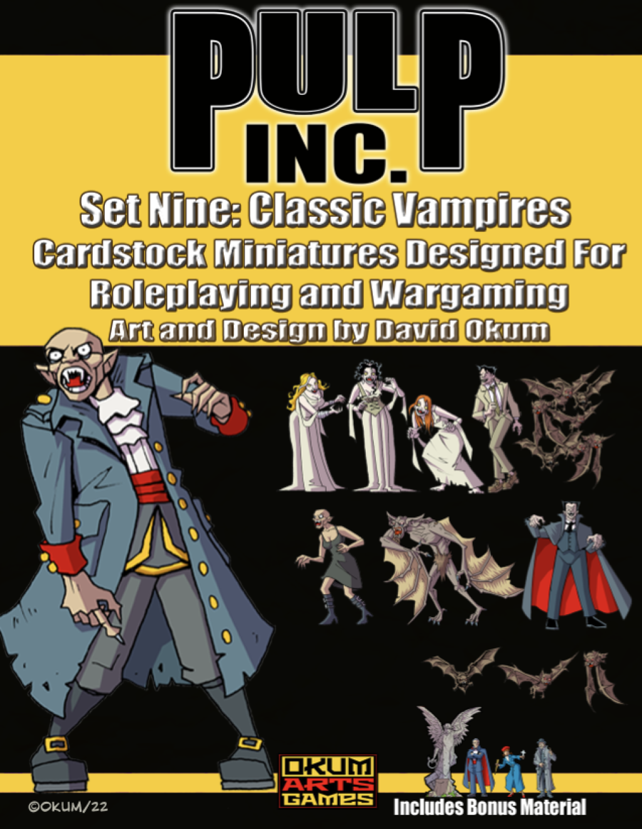 Pulp Inc. Set Nine: Classic Vampires - Okumarts Games | Pulp Inc ...