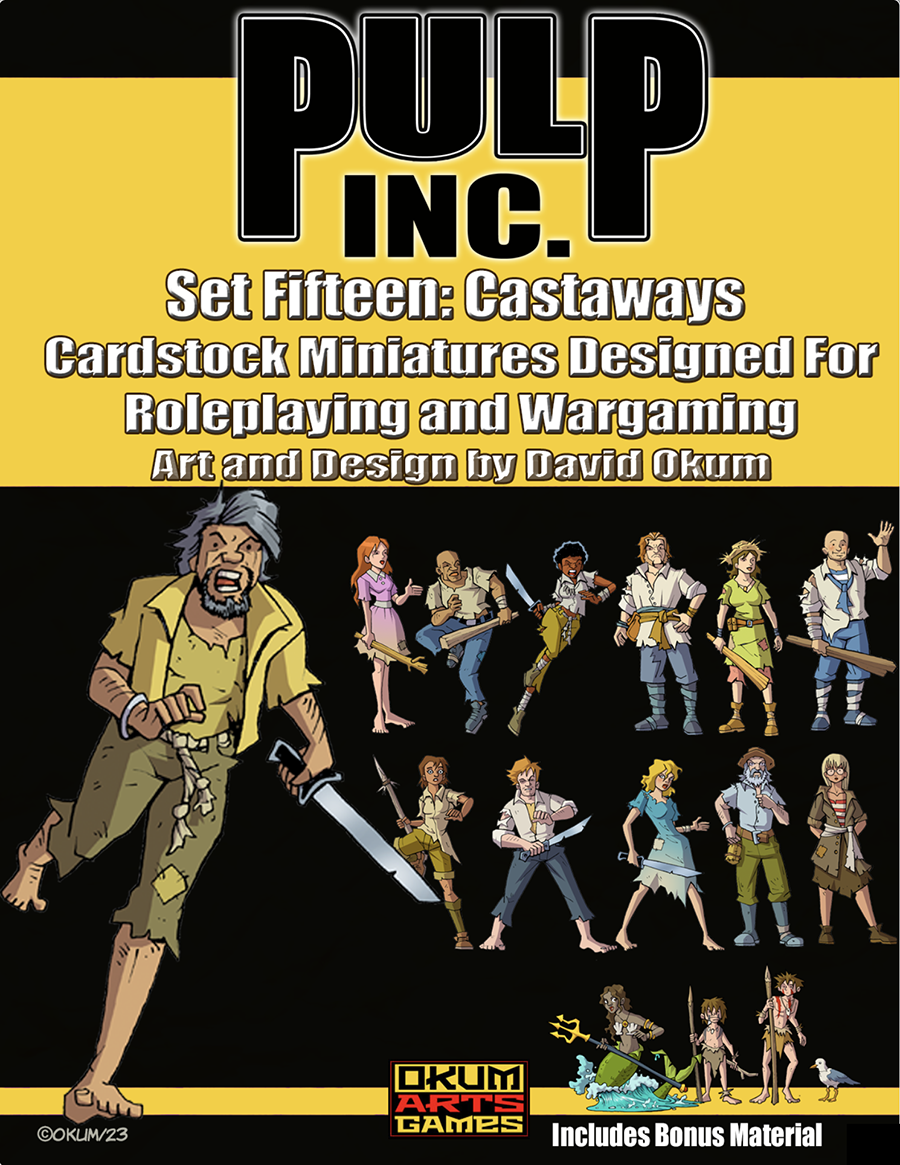 Pulp Inc. Set Fifteen: Castaways - Okumarts Games | Pulp Inc. | DriveThruRPG