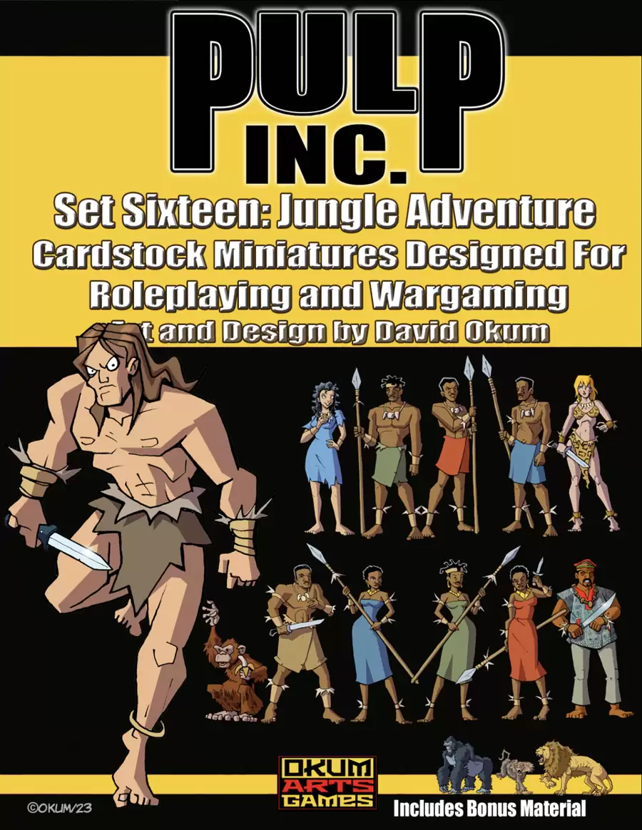 Pulp Inc. Set Sixteen: Jungle Adventure - Okumarts Games | Pulp Inc ...