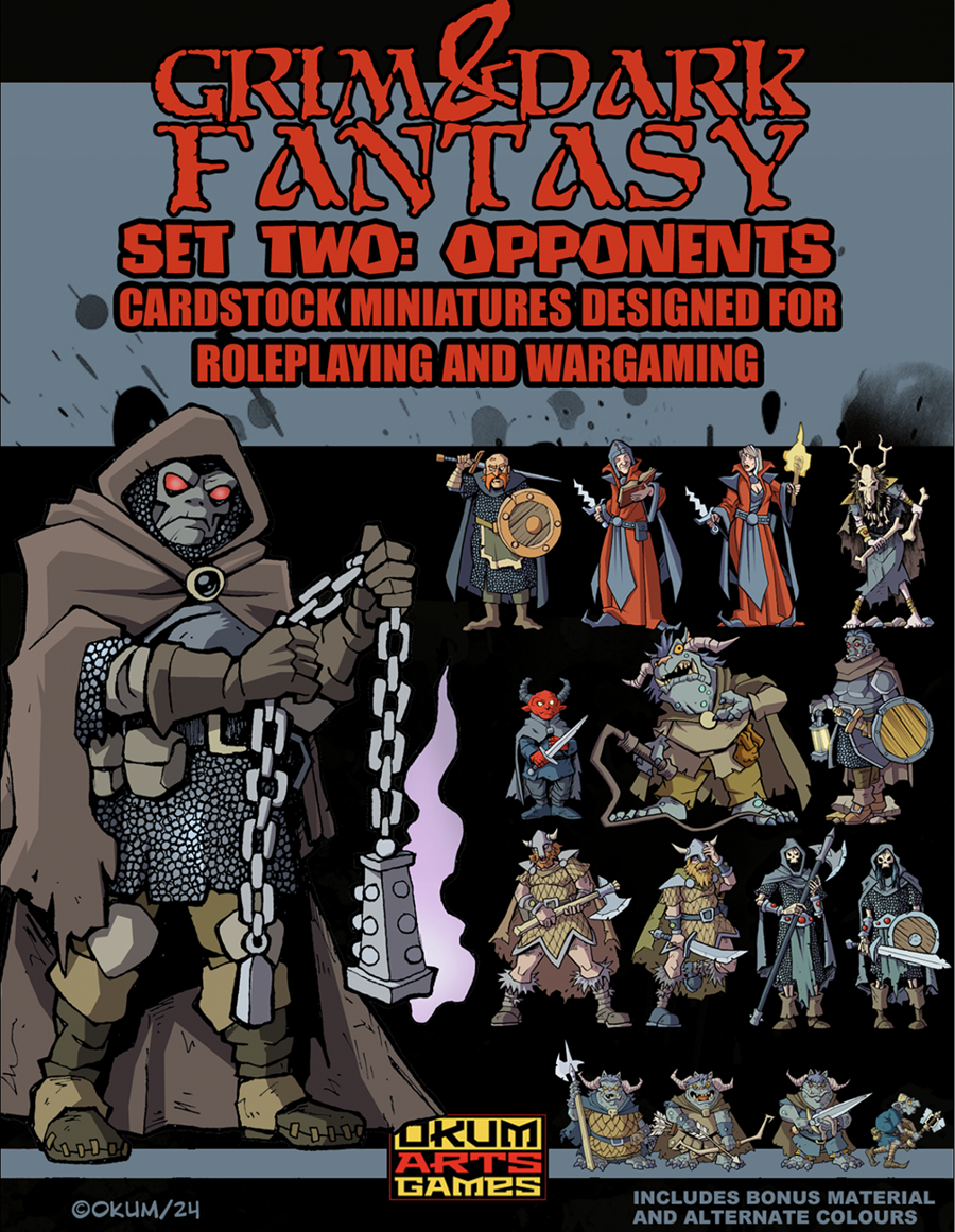 Grim and Dark Fantasy Set Two: Opponents - Okumarts Games | Grimdark | DriveThruRPG