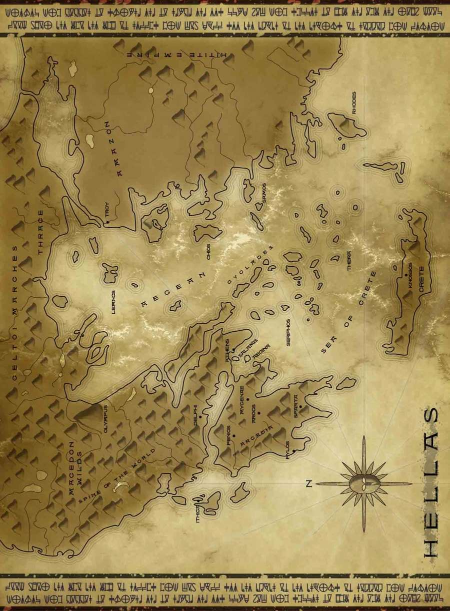 Heroes of Hellas Map - Power Glyph Studio | DriveThruRPG