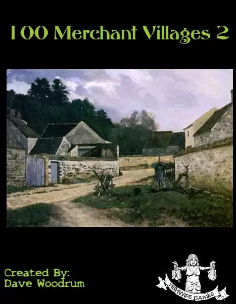 100 Merchant Villages 2 - Fishwife Games | Fantasy Lists | DriveThruRPG