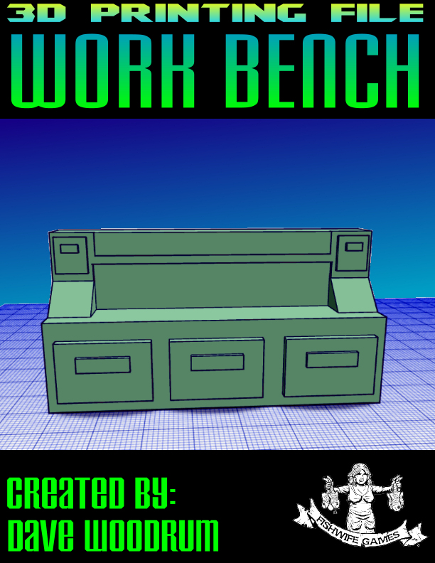 Work Bench (3D Print STL File) - Fishwife Games | 3D Printing ...