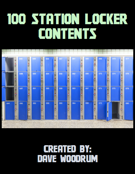 100 Station Locker Contents - Fishwife Games | Modern/Crime Lists ...