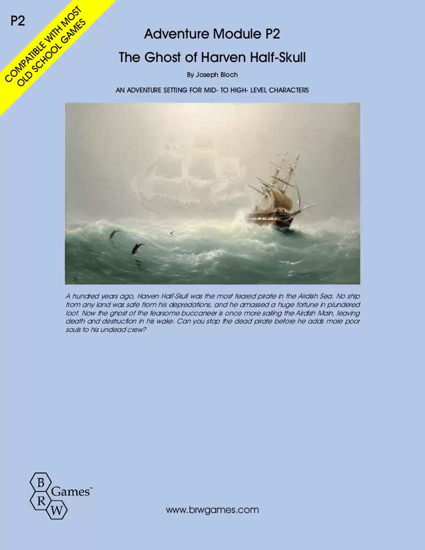 Adventure Module P2 - The Ghost of Harven Half-Skull - BRW Games ...
