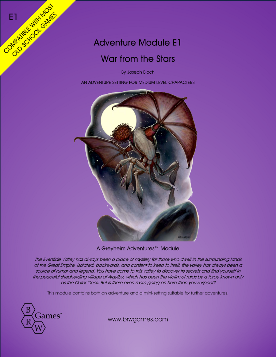 Adventure Module E1 - War from the Stars - BRW Games | Greyheim ...