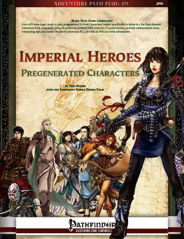 Imperial Heroes: Pregenerated Characters - Legendary Games | DriveThruRPG