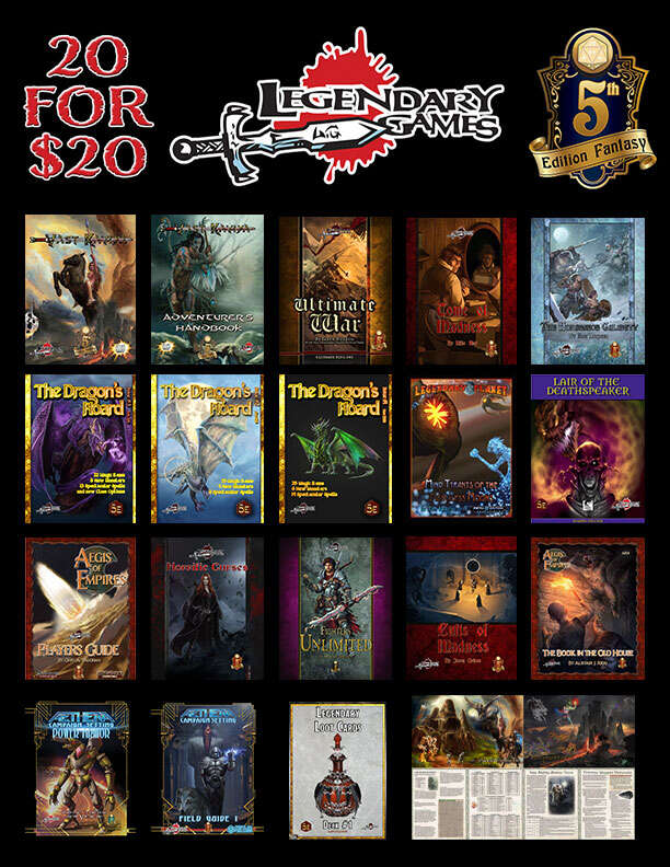 20 for 20 V 5E MEGA-BUNDLE [BUNDLE] - Legendary Games | 5th Edition ...