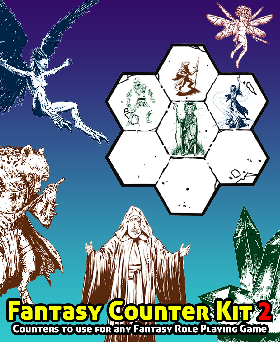 Fantasy Counter Kit 2 - Powercell Games | DriveThruRPG