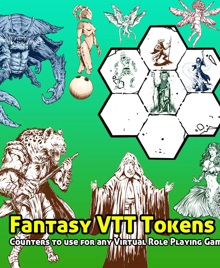 Fantasy VTT Tokens - Powercell Games | DriveThruRPG