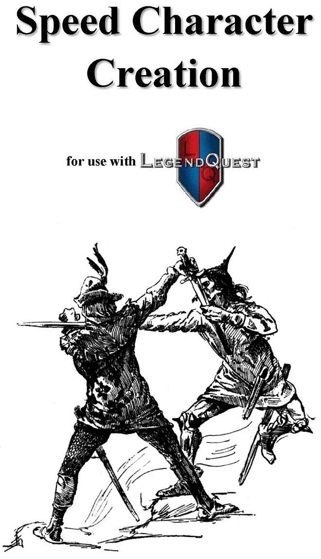 Speed Character Creation - Board Enterprises | DriveThruRPG